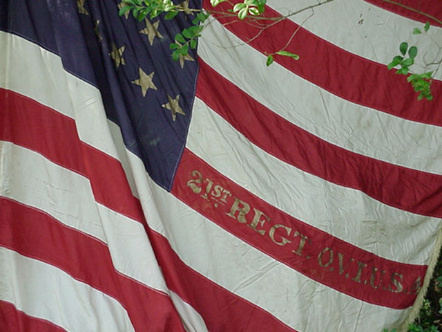 Flag of the 21st Regiment Ohio Volunteer Infantry | Pics4Learning