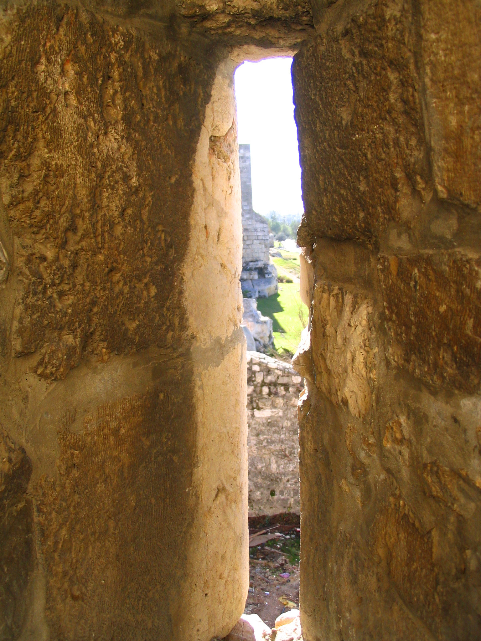Arrow Slit from Tower of David | Pics4Learning