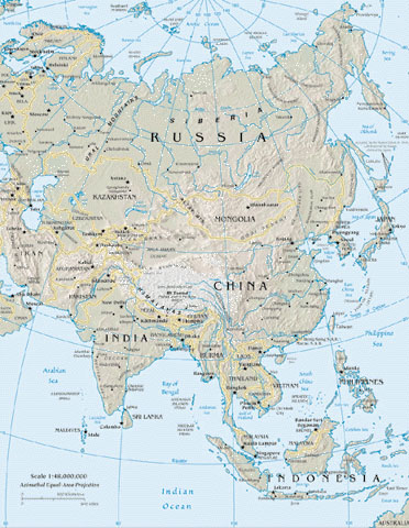 Map of Asia | Pics4Learning