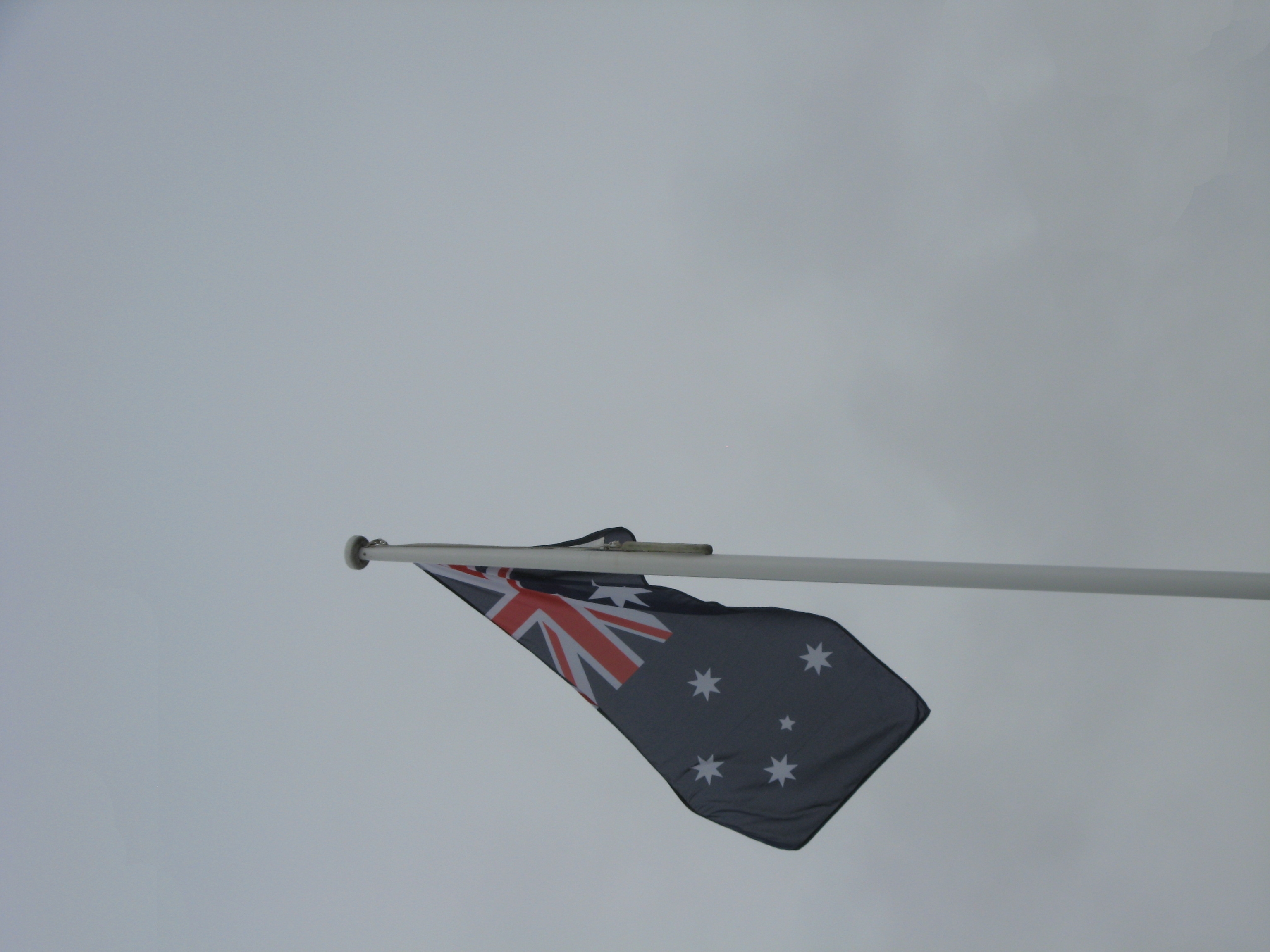 Aussie Flag on a overcast day | Pics4Learning