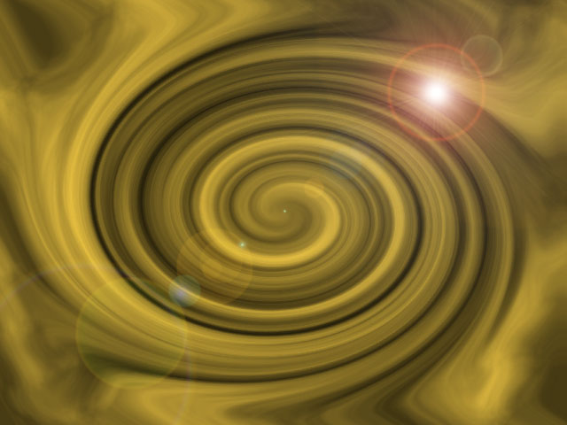 Brown swirl PowerPoint background | Pics4Learning
