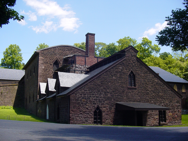 Corwall Furnace - iron smelting, built in 1742 by Peter Grubb, provided ...