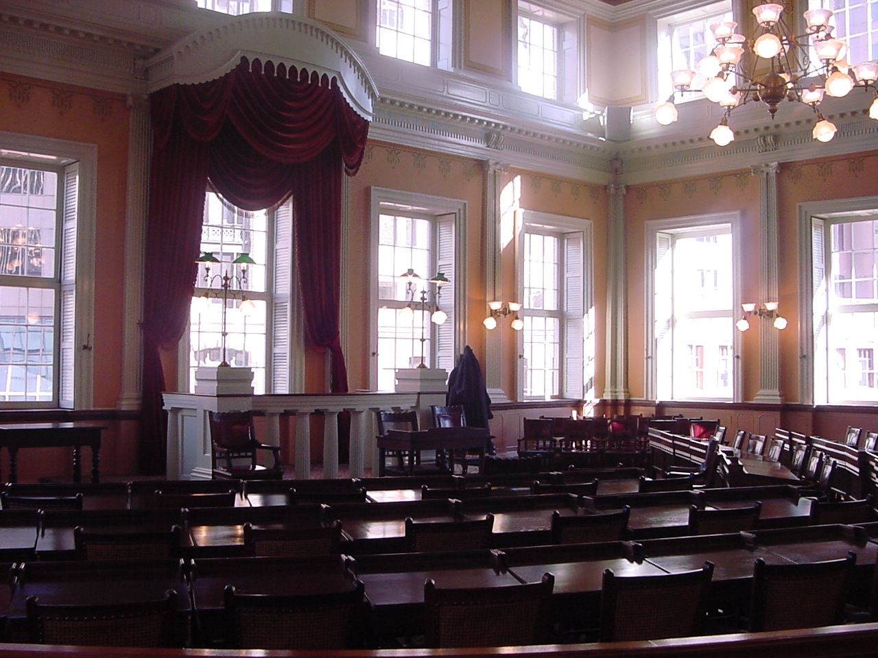 Old state house - old assembly room, then later city council chamber ...