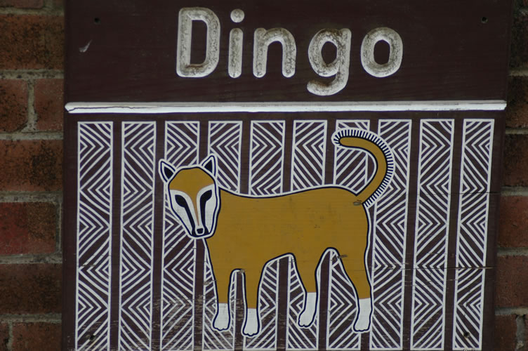 Dingo sign | Pics4Learning