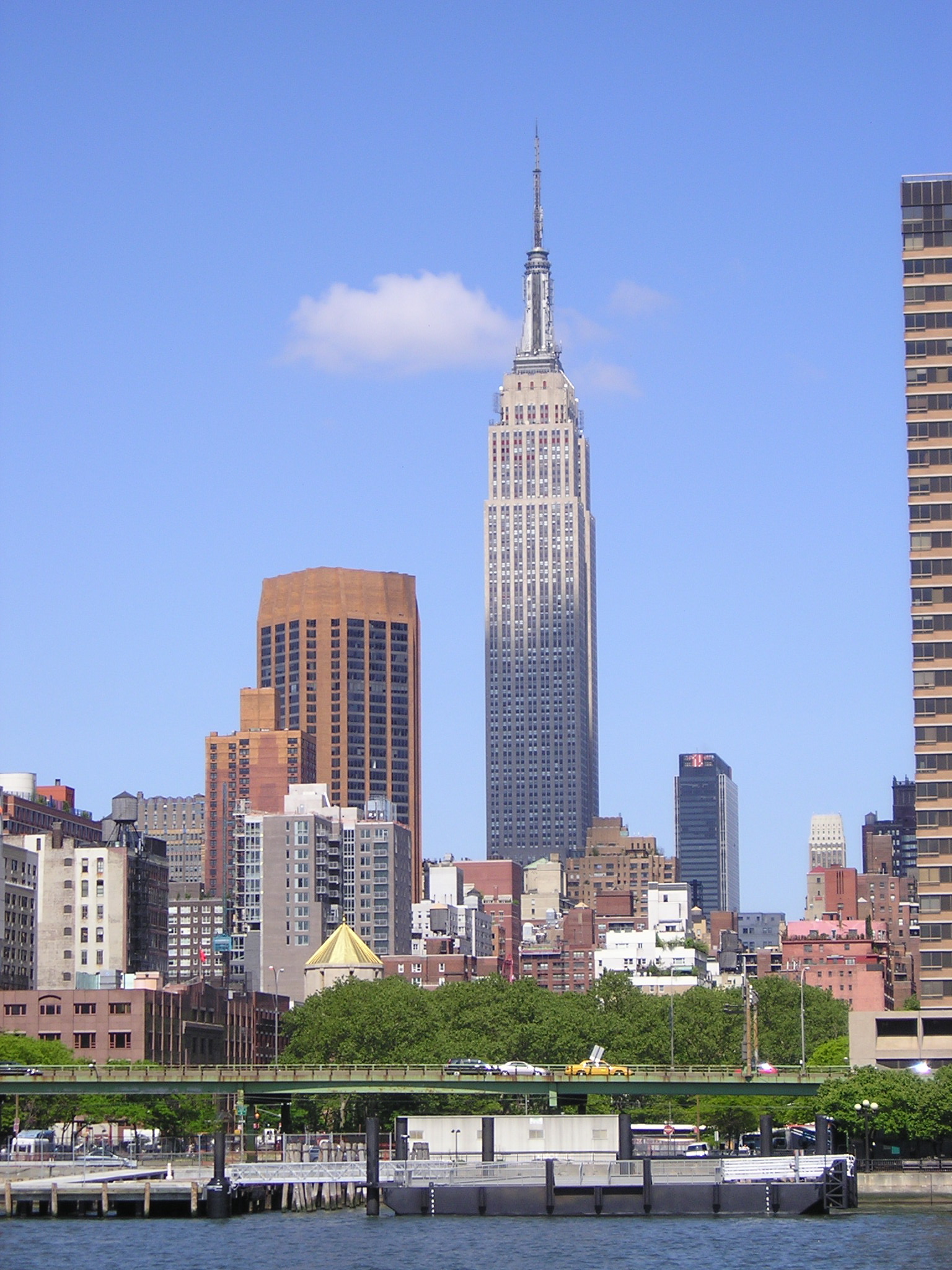 Empire State building from the East River | Pics4Learning