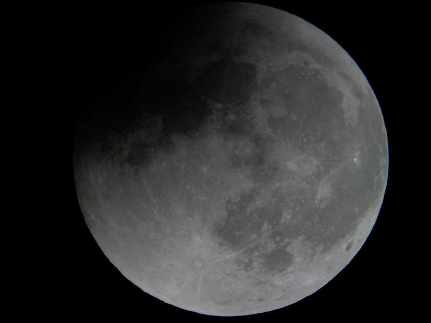 the very last bit of earth's shadow | Pics4Learning