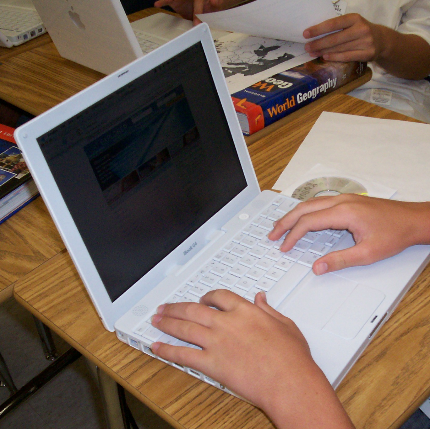 Working On A Mac Laptop Pics4Learning