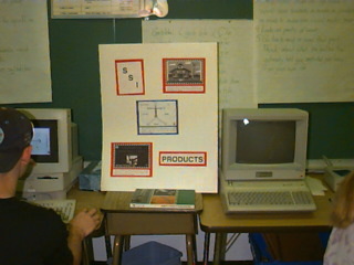 Project display board at a technology showcase | Pics4Learning