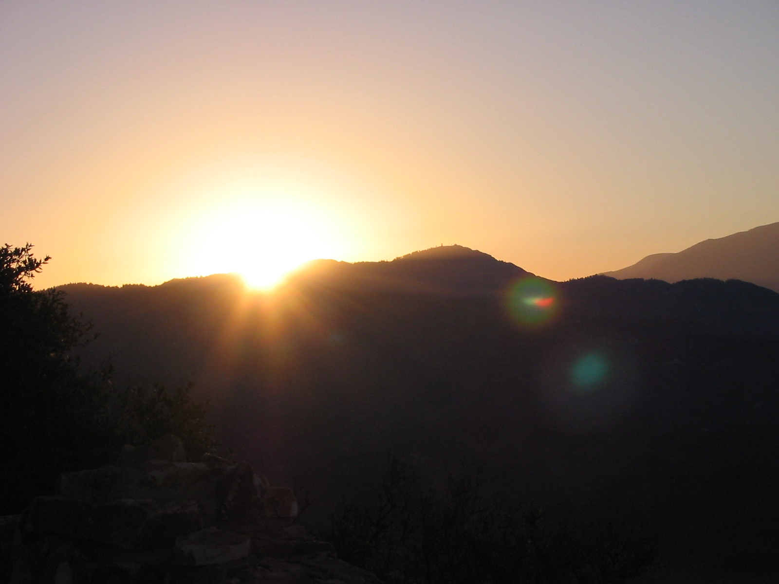 Sun rise in the Southern California mountians | Pics4Learning