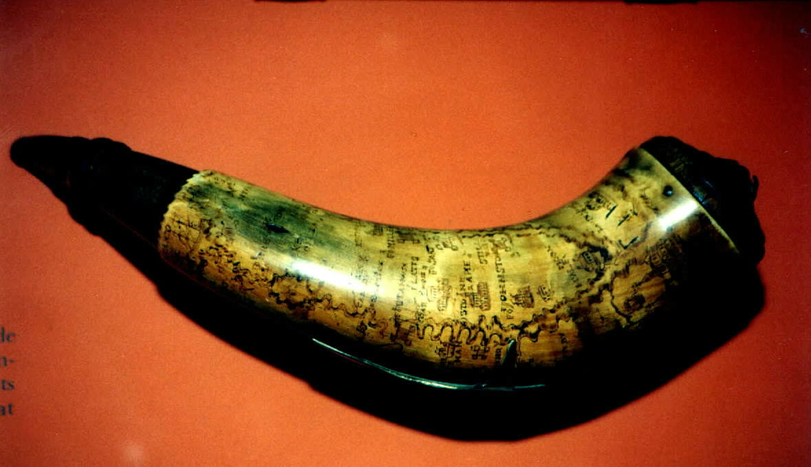 Colonial engraved Powder Horn | Pics4Learning