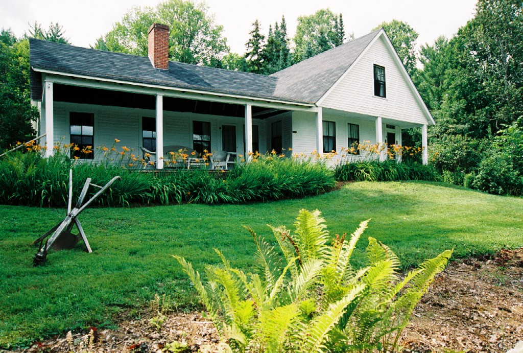Farm house, views, and woods of the Robert Frost home near Derry, New ...