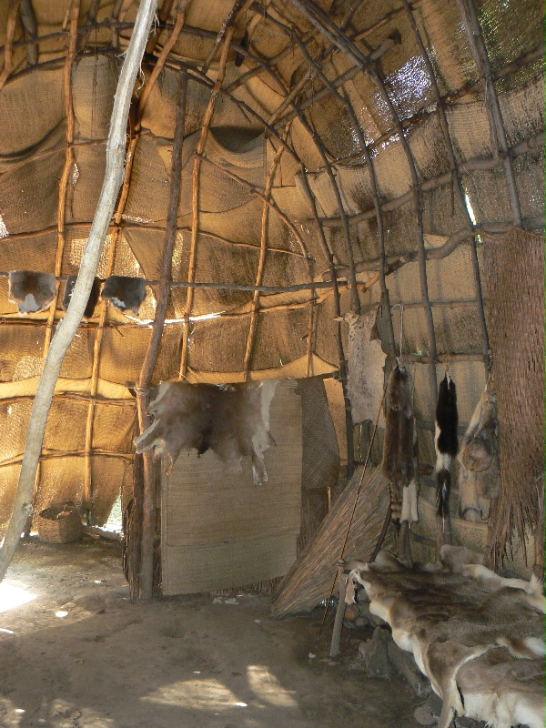 Inside a Yehakin of the Arrohateck people of the Powhatan Indian ...
